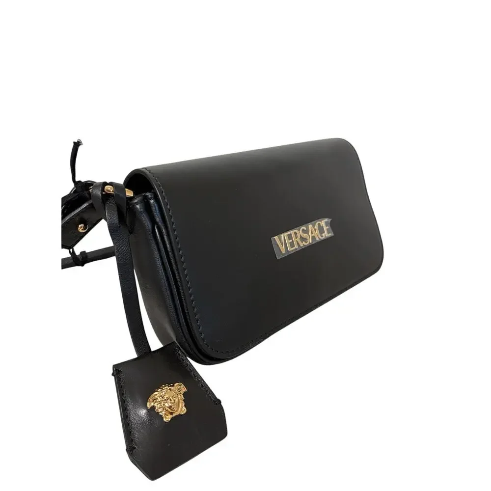 Versace | Bags | Versace Tag Flap Crossbody Bag | Poshmark